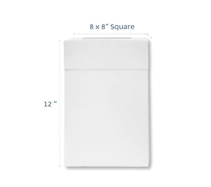 Buy White Square 8"12 inch HIGH Box 8x8x12in Brisbane, Logan, Gold ...