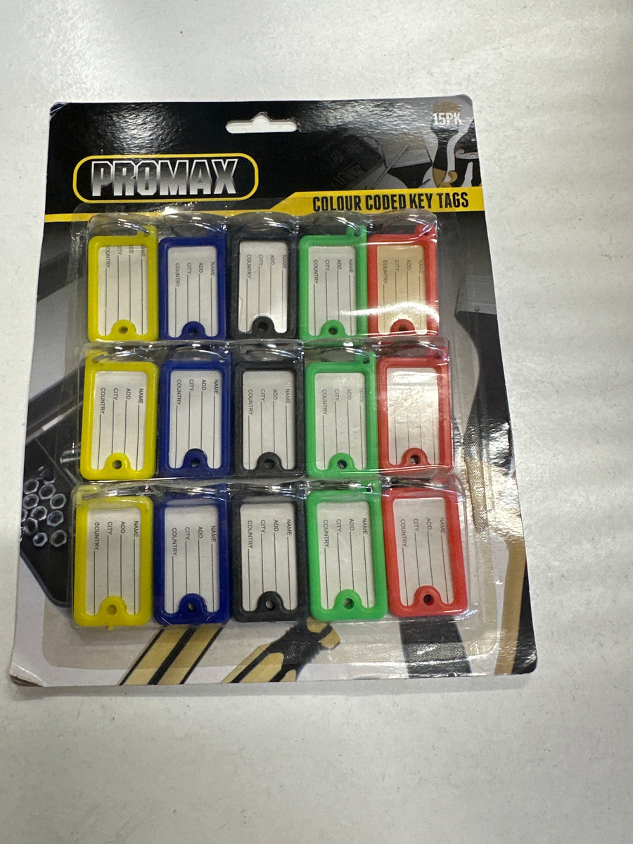 Buy Colour Coded Key Tags 15 pk Brisbane, Logan, Gold Coast, Sydney ...