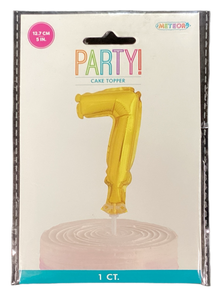 Buy PARTY CAKE TOPPER NUMBER 7 Brisbane, Logan, Gold Coast, Sydney ...