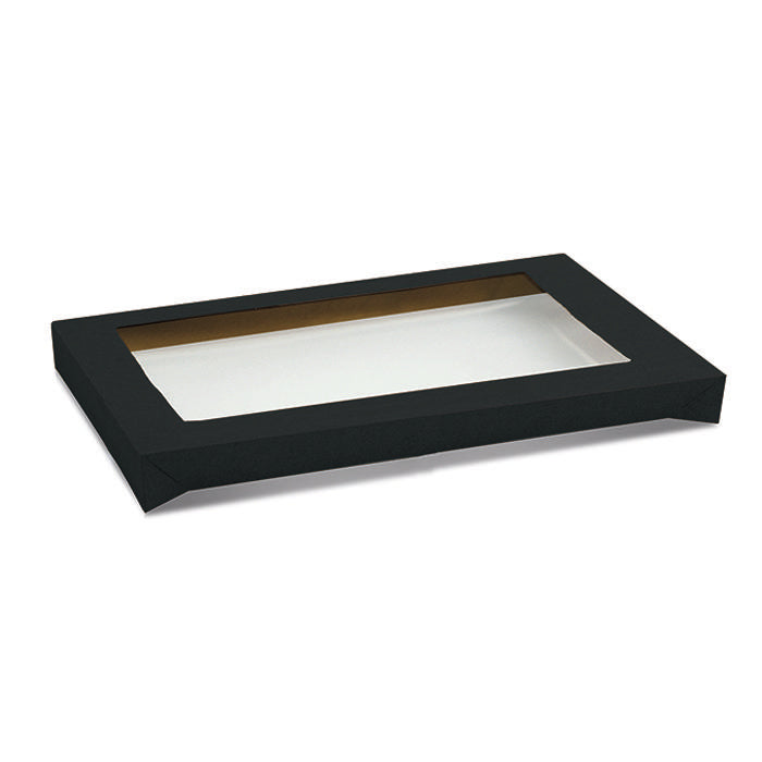 Buy Black Corrugated Rectangle Catering Tray Extra Large With Lid ...
