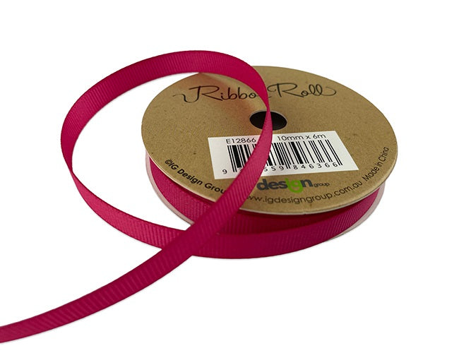 Buy Grosgrain Ribbon Roll 10mmx6m - Pink Azalea Brisbane, Logan, Gold ...