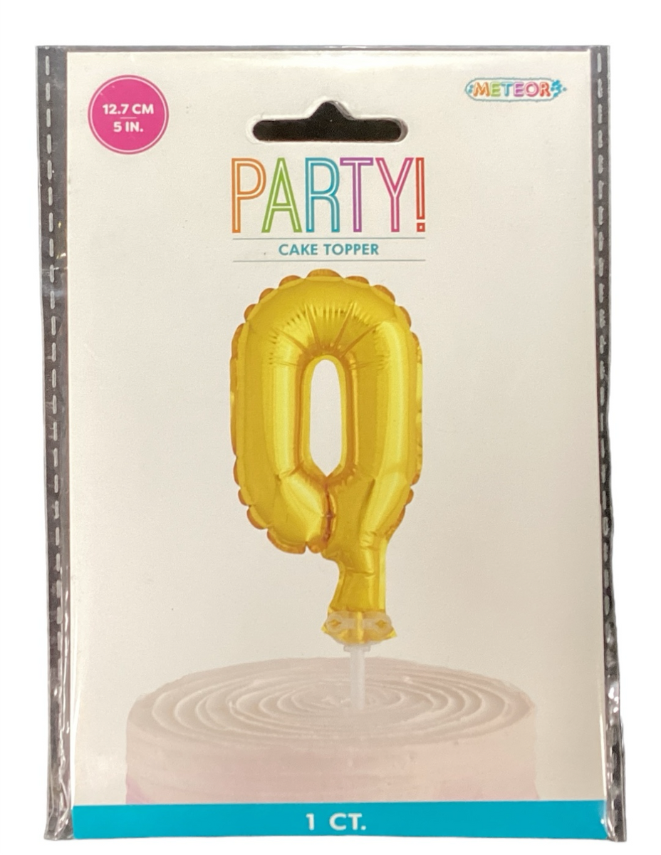 Buy PARTY CAKE TOPPER NUMBER 0 Brisbane, Logan, Gold Coast, Sydney ...
